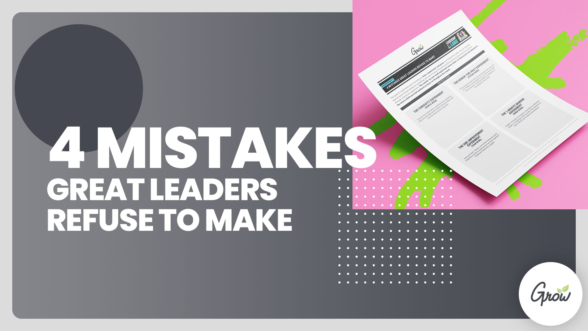 4 Mistakes Great Leaders Refuse to Make | Grow Youth & Kids Ministry ...